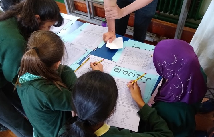 Latin lessons at Mauldeth Road Primary School - ISC